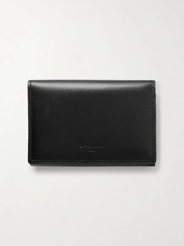 Berluti Imbuia Neo Scritto Venezia Leather Bifold Cardholder - Black