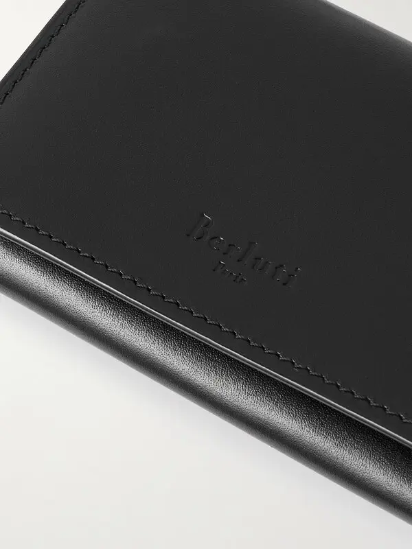 Berluti Imbuia Neo Scritto Leather Bifold Cardholder