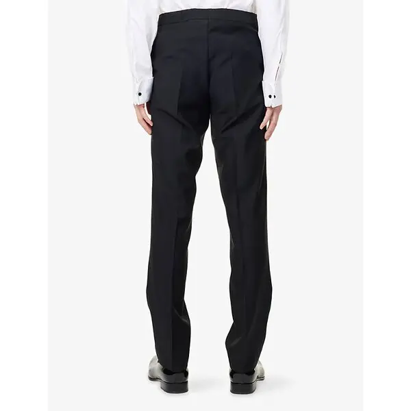 OSCAR JACOBSON Wool Tuxedo Trousers