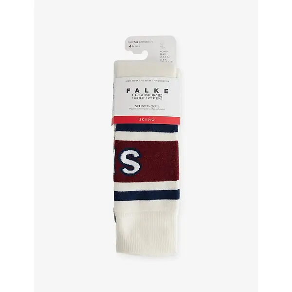 Falke Sk2 Intermediate Skiing Knit Socks - 2040 Off White