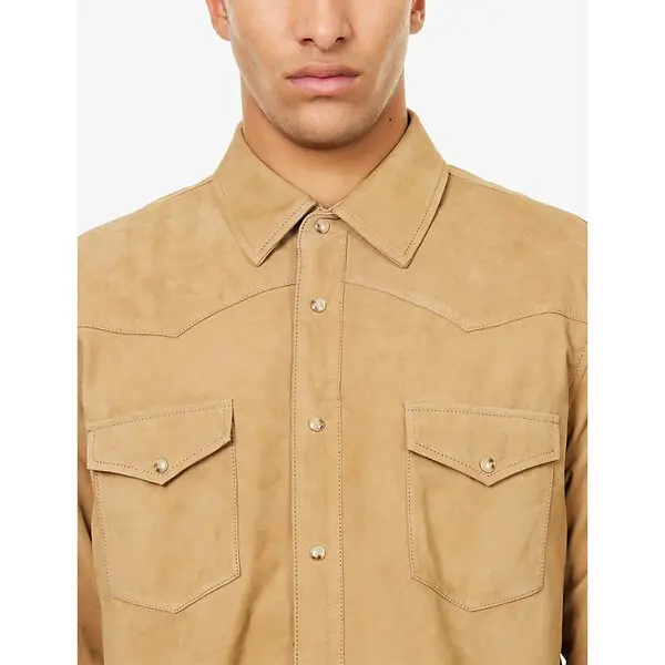 AUSTIN POST Nubuck Daybreak Western Suede Shirt