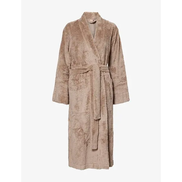 Eberjey Renew Plush Long Plush Robe - Toffee