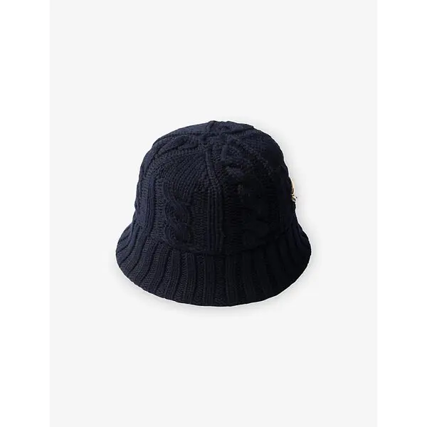 Prada Logo-plaque Wool Bucket Hat
