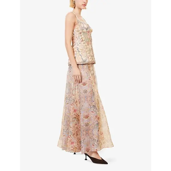 Zimmermann Rebellion Corded Linen Maxi Dress