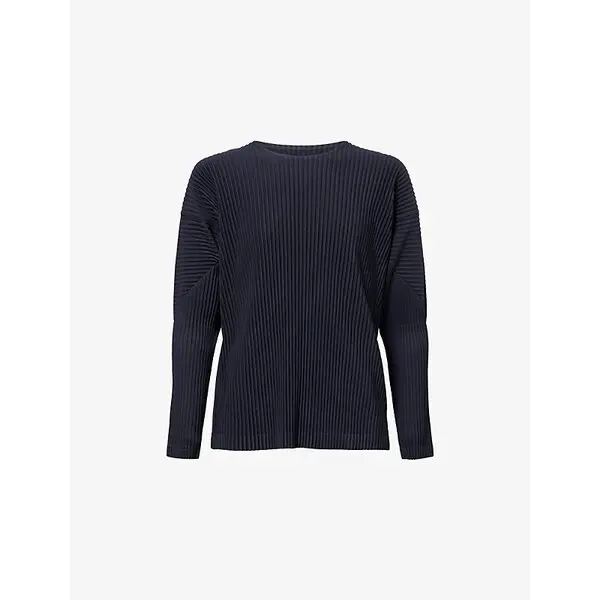 Issey Miyake Basics Long-sleeve Knit Top