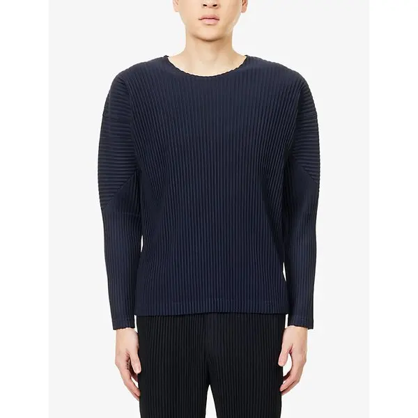 Issey Miyake Basics Long-sleeve Knit Top