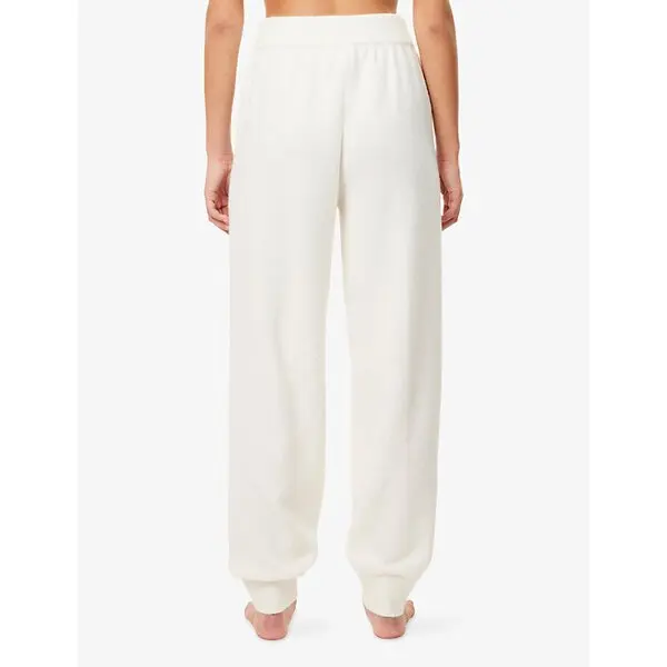 Calvin Klein Lounge Slim-leg Plush-terry Jogging Bottoms - Ivory