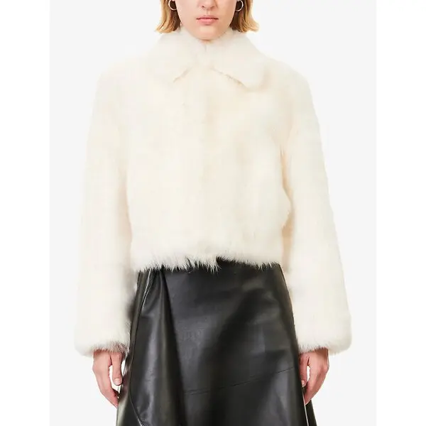 Bottega Veneta Cropped Fur Jacket