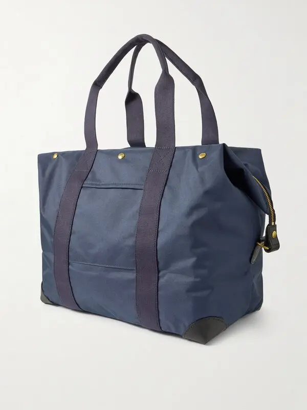 Bennett Winch Cargo Leather-trimmed Canvas Weekend Bag