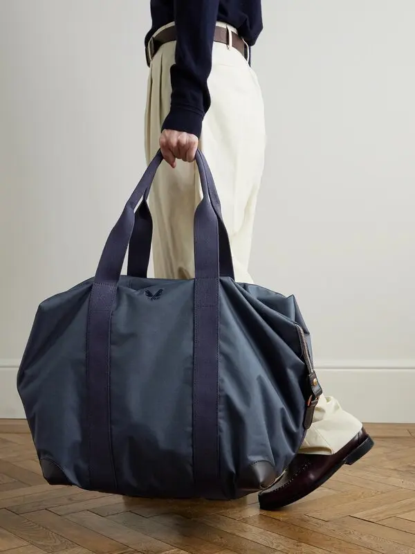 Bennett Winch Cargo Leather-trimmed Canvas Weekend Bag