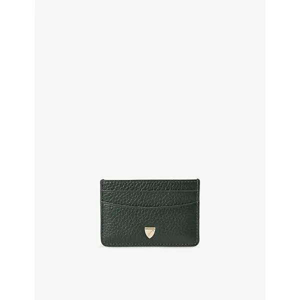 ASPINAL OF LONDON Slim Leather Card Holder - Alpine