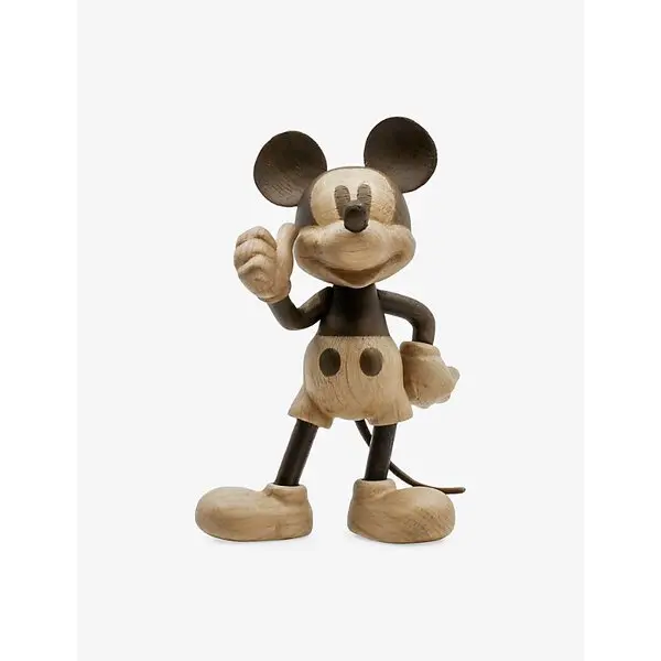 BOYHOOD X Disney Mickey Mouse Large Oak-wood Figurine 24.5cm - One-color