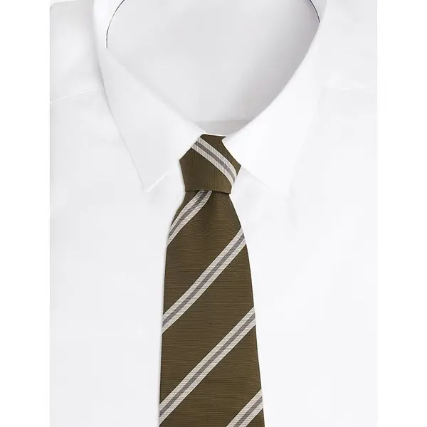 Dunhill Striped Wide-blade Silk Tie
