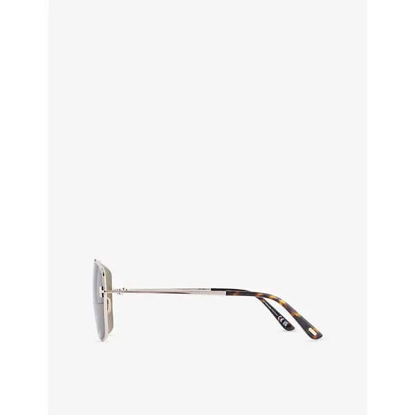 TOM FORD Eliott-02 Square Metal Sunglasses