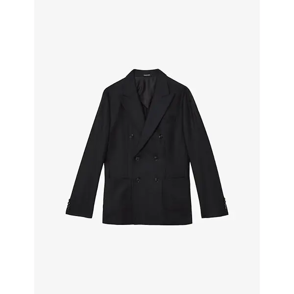 REISS Muse Double-breasted Wool Blazer