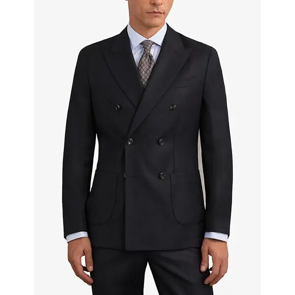 REISS Muse Double-breasted Wool Blazer