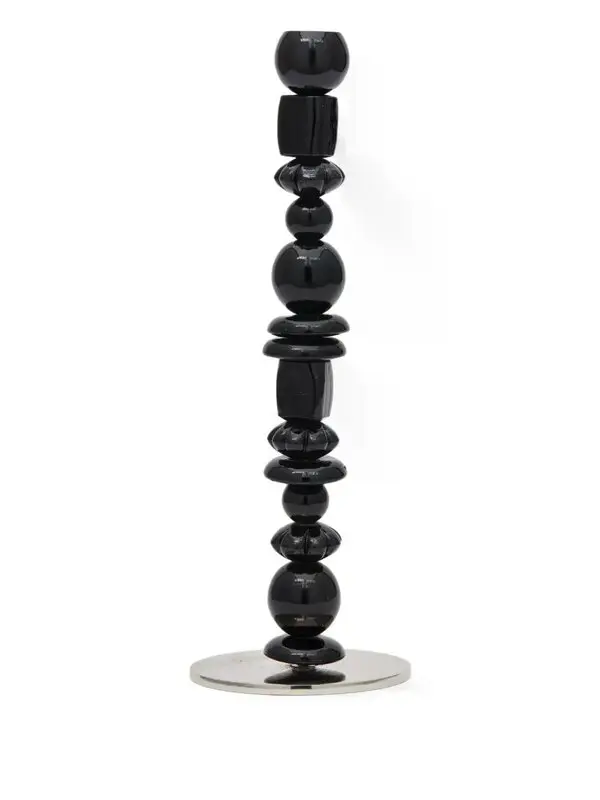POLSPOTTEN Beads Candle Holder - Black