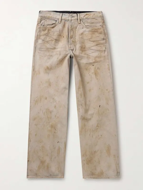 Acne Studios 1981 Wide-leg Coated Jeans - Beige