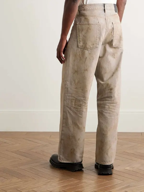 Acne Studios 1981 Wide-leg Coated Jeans - Beige