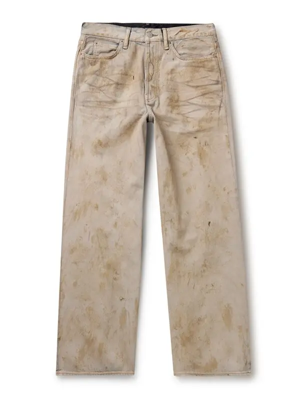 Acne Studios 1981 Wide-leg Coated Jeans - Neutrals