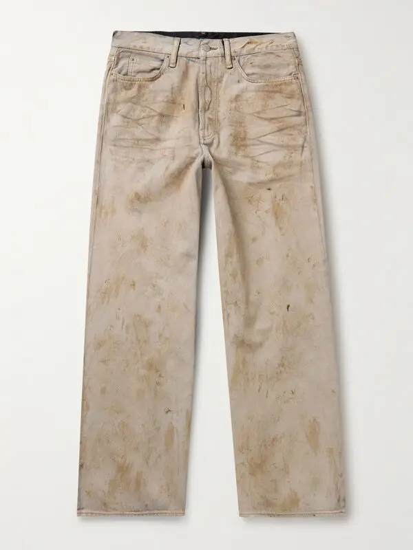 Acne Studios 1981 Wide-leg Coated Jeans - Neutrals