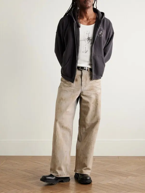 Acne Studios 1981 Wide-leg Coated Jeans - Neutrals