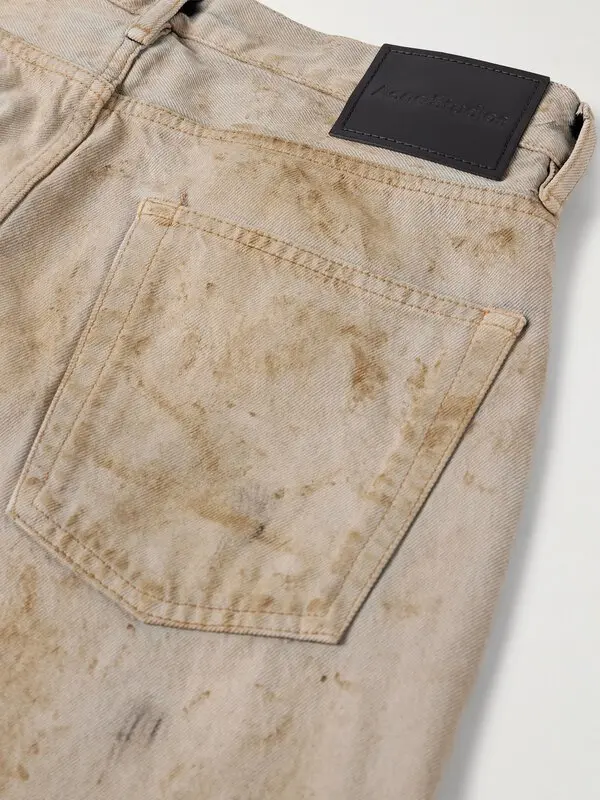 Acne Studios 1981 Wide-leg Coated Jeans - Neutrals