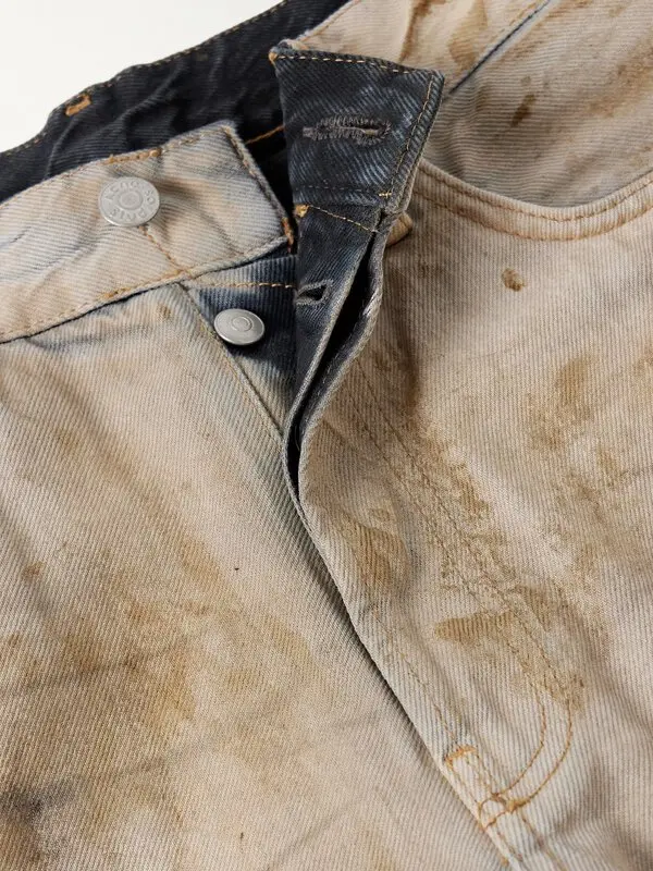 Acne Studios 1981 Wide-leg Coated Jeans - Neutrals