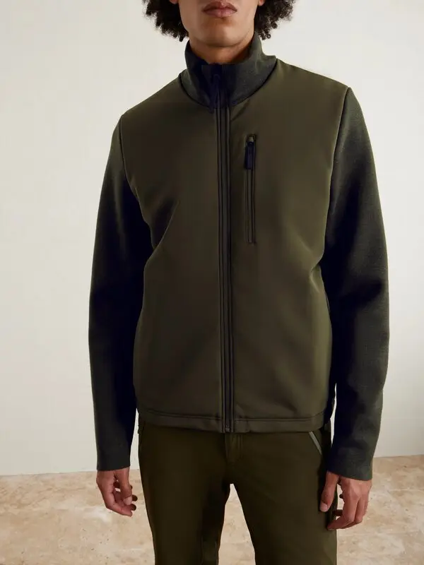 Aztech Mountain Evan Shell And Wool Down Jacket - Green
