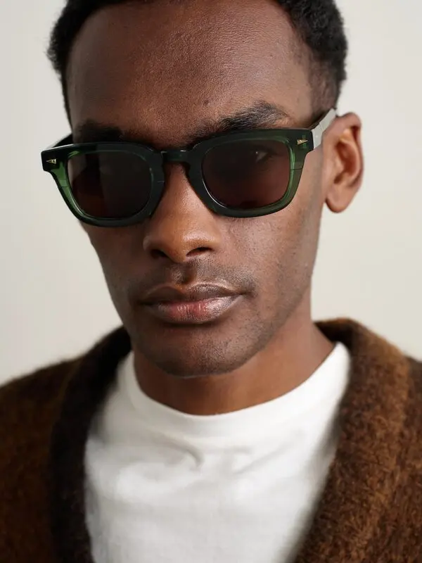 AHLEM Champ De Mars Square-frame Sunglasses - Green