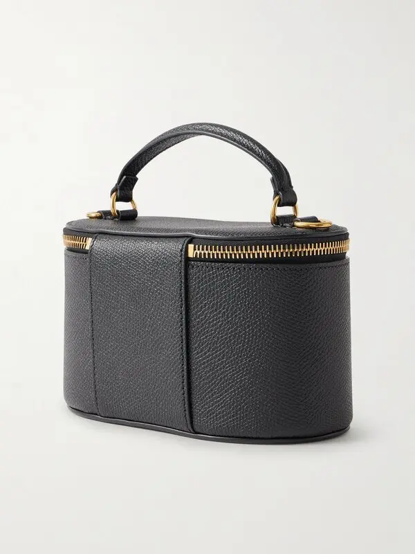 Valentino Garavani - Vanity Case Textured-Leather Shoulder Bag