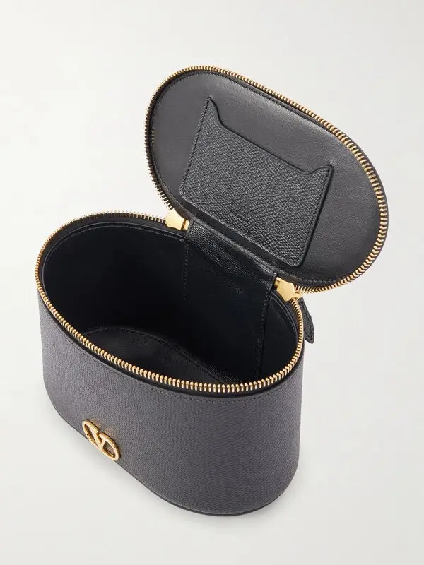 Valentino Garavani - Vanity Case Textured-Leather Shoulder Bag