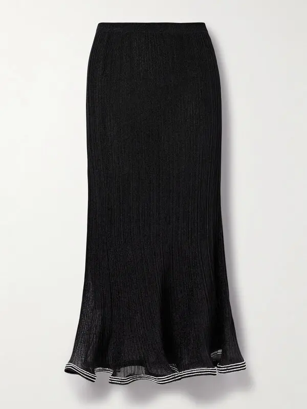 Simkhai Brighton Crystal-embellished Maxi Skirt - Black