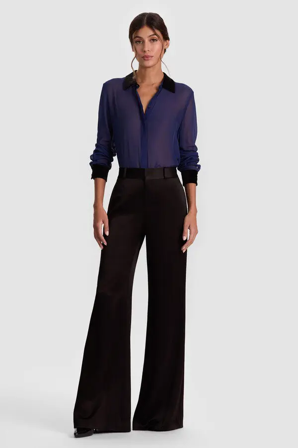Alice + Olivia Willa Combo Blouse