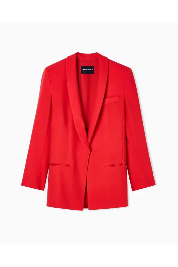 Giorgio Armani Virgin Wool Single-breasted Jacket