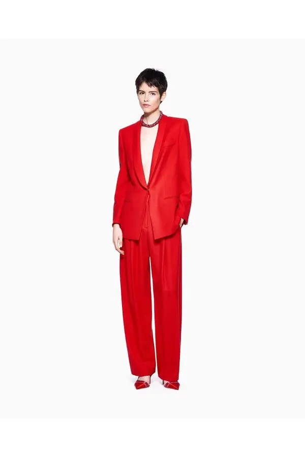 Giorgio Armani Virgin Wool Single-breasted Jacket