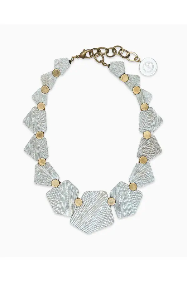 Giorgio Armani Resin And Metal Choker Necklace - Grey