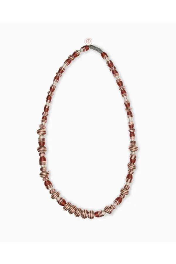 Giorgio Armani Resin And Metal Choker Necklace - Red