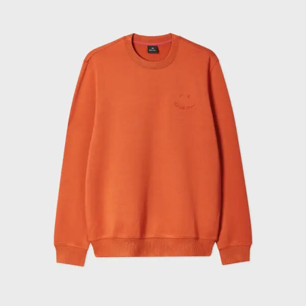 Paul Smith Embossed 'happy' Crew Neck Sweater