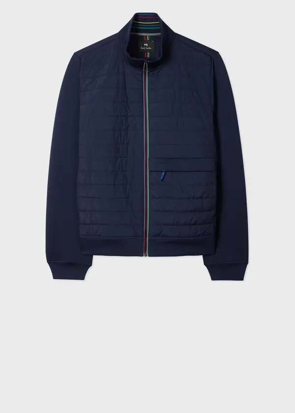 Paul Smith Quilted Mixed Media Jacket
