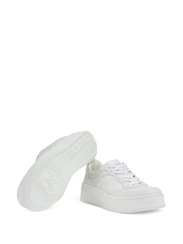 Gucci Chunky B Leather Sneakers - White
