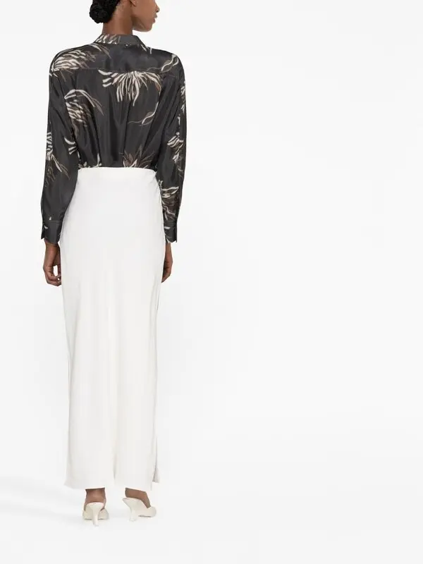 Brunello Cucinelli Line Blend Long Skirt