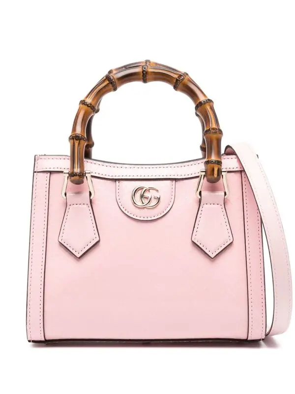 Gucci Diana Small Leather Tote Bag - Pink