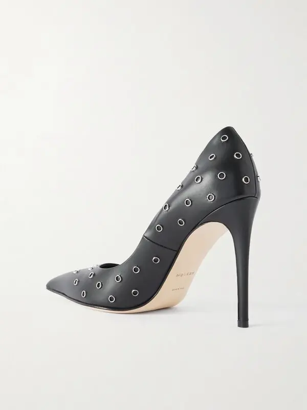 Alexander McQueen Embellished Leather Pumps