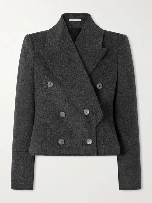 Alexander McQueen Wool-felt Double-breasted Blazer