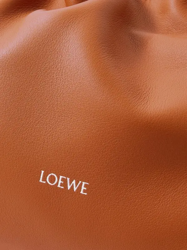 Loewe Flamenco Mini Leather Clutch - Brown