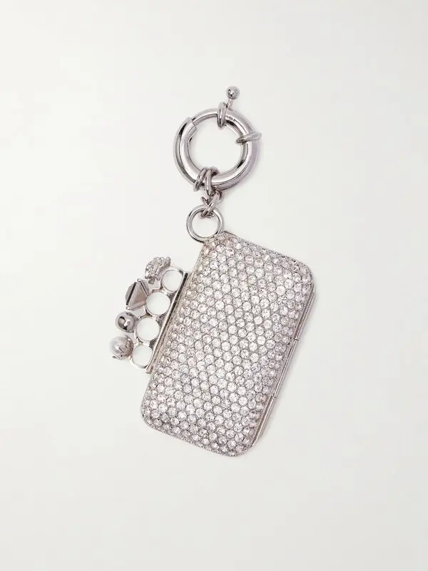 Alexander McQueen Knuckle-duster Bag Charm - Silver