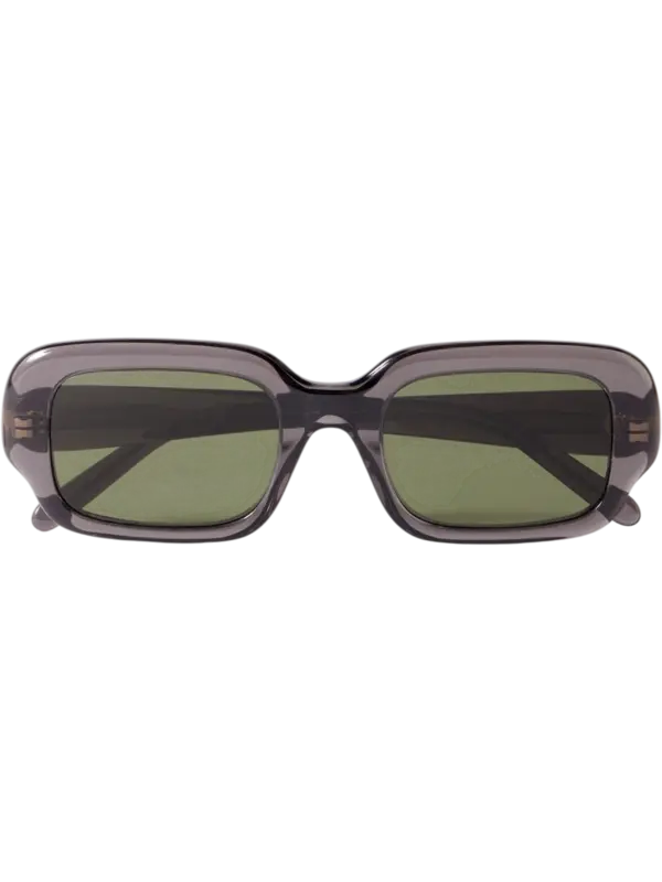Loewe Oversized Rectangle-frame Sunglasses - Green