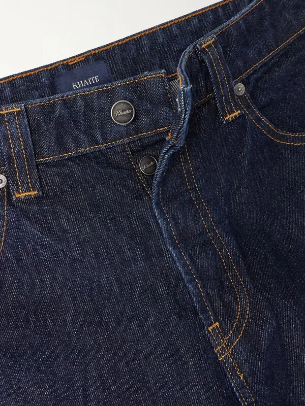 Khaite Winslow Mid-rise Wide-leg Jeans - Blue