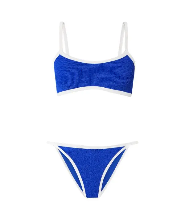 Hunza G Tyler Two-tone Bikini - Blue